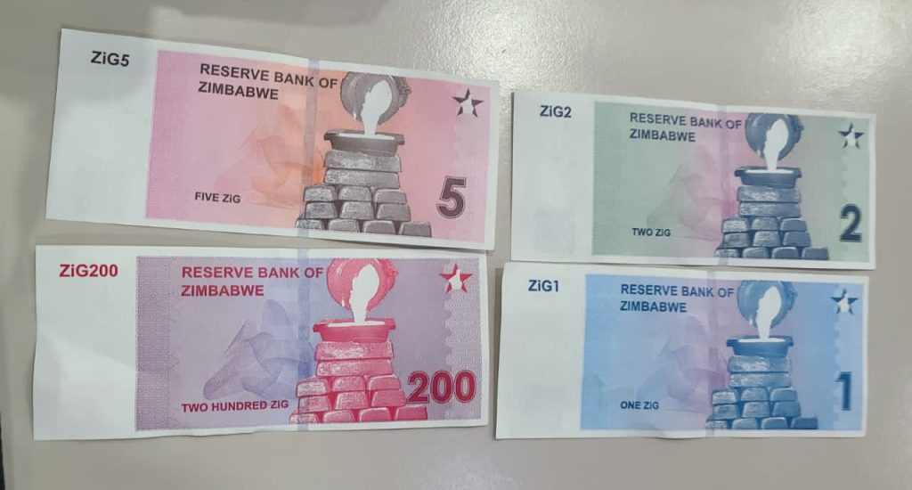 Zimbabwe new currency (ZiG)